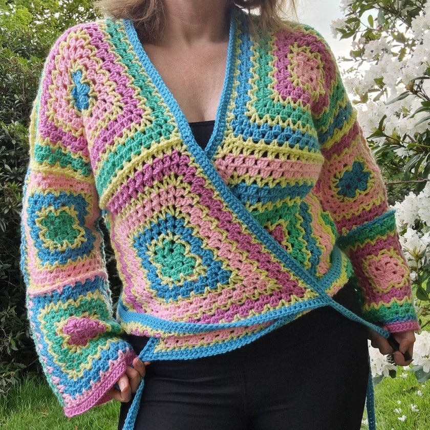 Summer Squares - Wickel-Cardigan – Hobbii